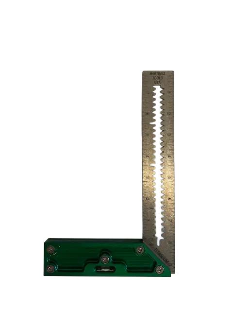 Martinez - Titanium Precision Square - (Green Anodized Heel) – Martinez ...