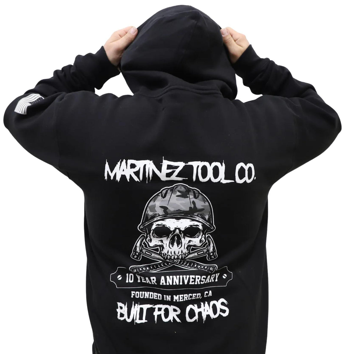 Martinez 10 Year Anniversary Hoodie - Black - Medium – Martinez Tool Co.