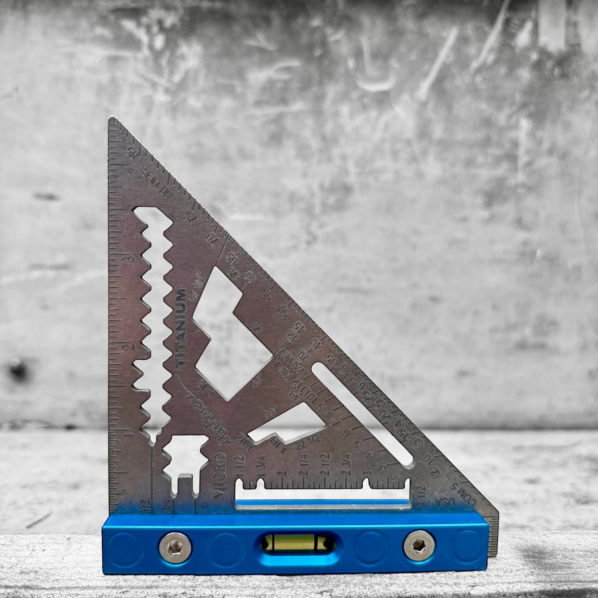 Martinez LevelLine Series™ – Titanium Micro Square (Blue Anodized Heel ...